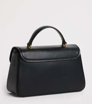 Harrods Leather Snaffle Top-handle Bag