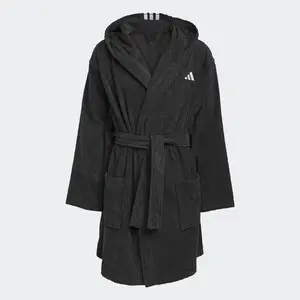 Adidas Hooded Bathrobe - Black