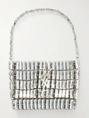 Saint Laurent Evening Micro Crystal-embellished Shoulder Bag