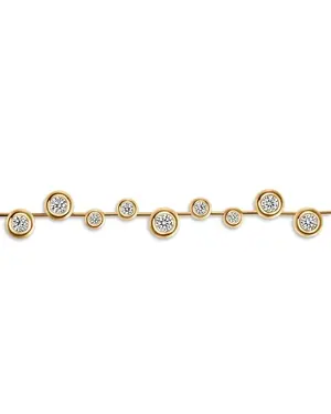 Hearts On Fire 18k Yellow Diamond Bezel Floating Bracelet