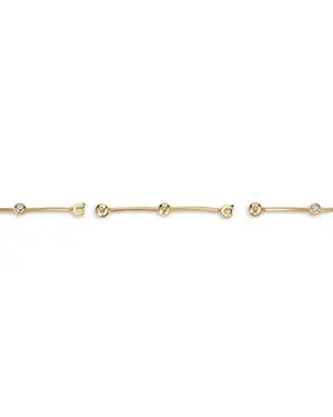 Hearts On Fire 18k Yellow Diamond Bezel Floating Collar Necklace, 16-18
