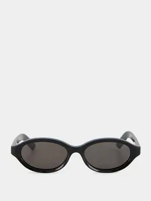RETROSUPERFUTURE Parola Oval Frame Sunglasses - Black