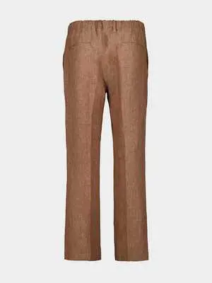 PIACENZA CASHMERE 1733 Light Linen Straight Leg Pants