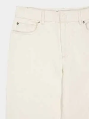 Fendi Wide-leg Denim Jeans With Ff Detail
