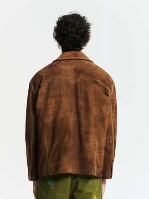 BAZISZT Bazozt Suede Western Jacket