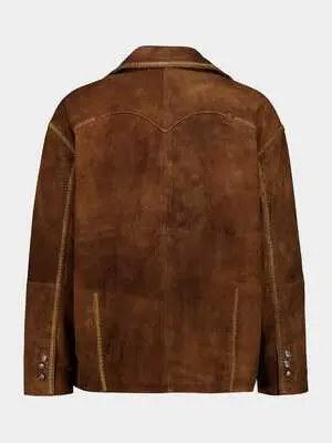 BAZISZT Bazozt Suede Western Jacket