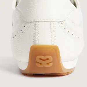 Sandro Light Wave Leather Sneakers - Ecru