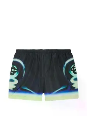 Casablanca Graphic Print Swim Shorts - Black