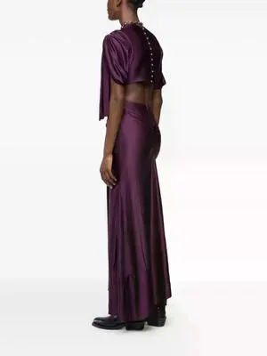Rabanne Ruched Detail Maxi Dress