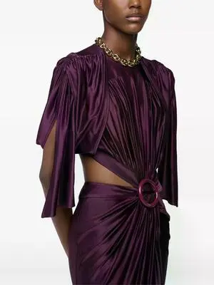 Rabanne Ruched Detail Maxi Dress