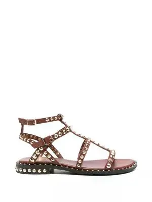 Ash Precious Embellished Gladiator Sandals - Brown
