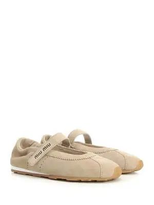 Miu Miu Suede Ballerina Sneakers