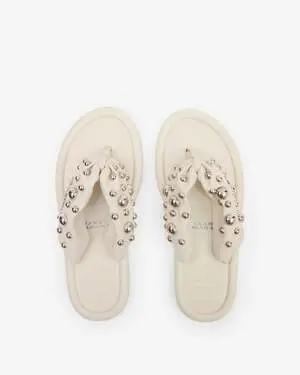 Isabel Marant Étoile X Havaianas Embellished Flip-flops - Beige