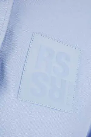 Raf Simons Cropped Button-up Shirt With Emblem Detail - Multicolor