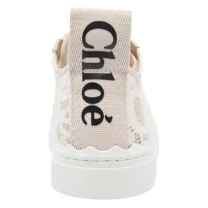 Chloé Lauren Lace Sneakers - Cream