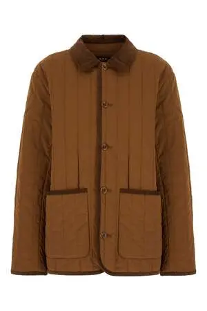 A.p.c. Quilted Jacket With Classic Collar - Multicolor