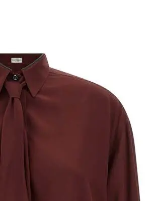 Brunello Cucinelli Shiny Collar" Shirt