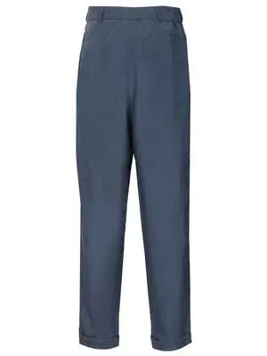 Saint Laurent Habutai Silk Belted Trousers