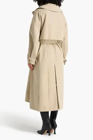 Alexander McQueen Cotton Gabardine Trench Coat