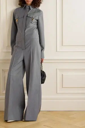 Stella McCartney Embellished Wool Twill Jumpsuit