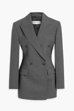 RÓHE Double-breasted Wool-blend Blazer