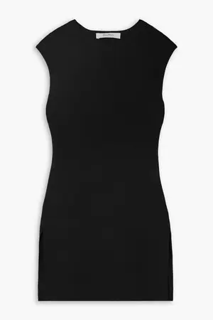 Max Mara Ribbed Knit Tank With Side Slits