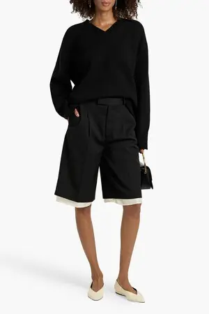 RÓHE Pleated Belted Shorts