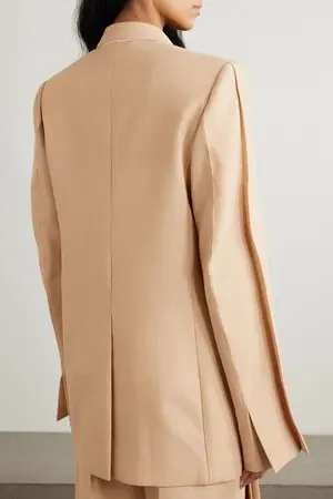 Victoria Beckham Wool-blend Double-breasted Blazer
