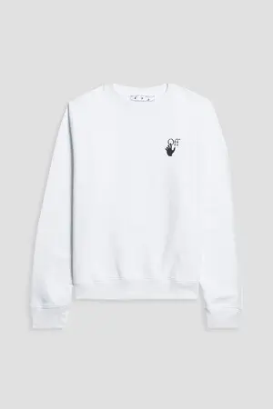 Off-White Printed French Cotton-terry Sweatshirt