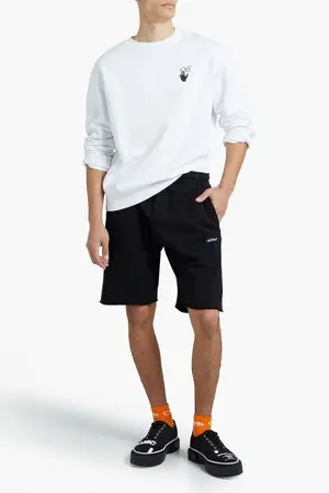 Off-White Printed French Cotton-terry Sweatshirt