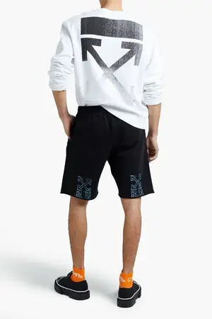 Off-White Printed French Cotton-terry Sweatshirt