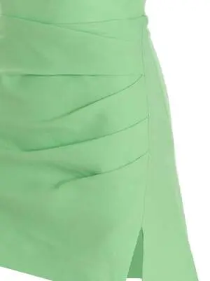 Roland Mouret Asymmetrical Draped Wool And Silk Dress