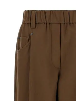 Brunello Cucinelli Baggy Pull-on Trousers - Brown