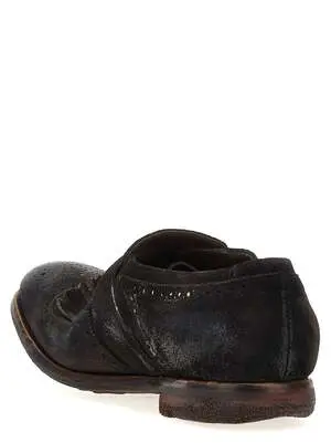 Church's Shanghai Vintage Effect Suede Loafers With Fringes And Buckle - Brown