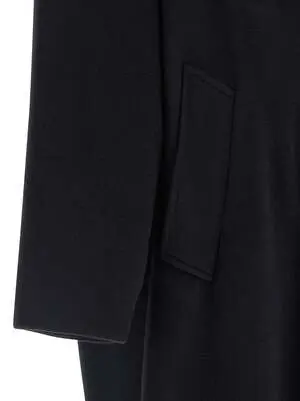 Isabel Marant Étoile Elise Double-breasted Wool Blend Coat - Black