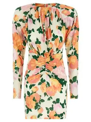 Stella McCartney Floral Print Viscose Crêpe Mini Dress - Pink