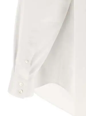 Gucci Embroidered Logo Cotton Poplin Shirt