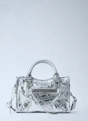 Balenciaga Le City Mini Handbag - Silver