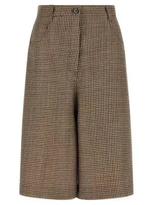 BRUNELLO CUCINELLI Brunello Cucinelli Prince Of Wales Lamé Bermuda Shorts