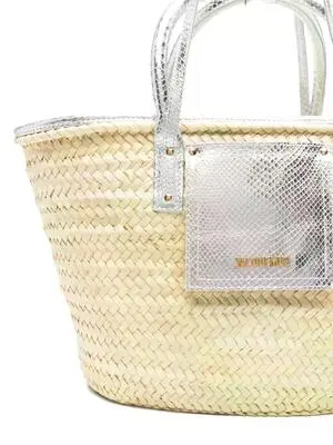 Jacquemus Le Panier Soli Woven Tote Bag