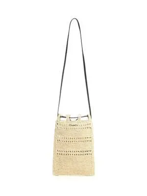Loewe Raffia Drawstring Pocket