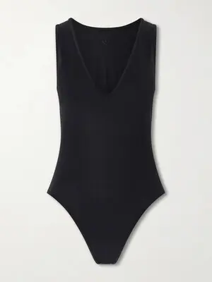 Loulou De Saison Gianna U-neck One-piece Swimsuit - Black