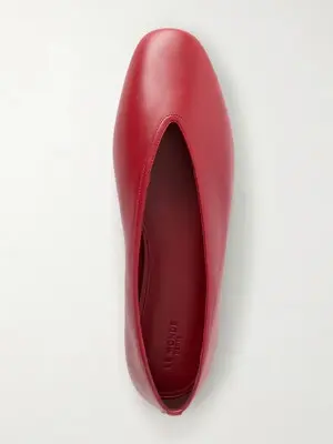 Le Monde Beryl Luna Leather Ballet Flats - Red