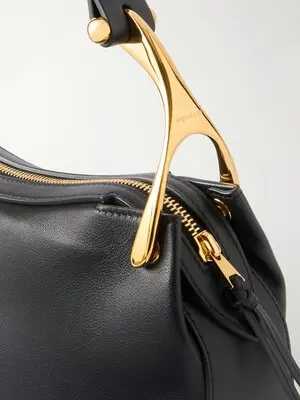 Alexander McQueen Wishbone Braided Leather Shoulder Bag