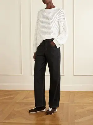 Brunello Cucinelli Suede Sneakers With Monili Bead Detail