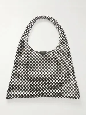 Alaïa Woven Leather Hobo Shoulder Bag