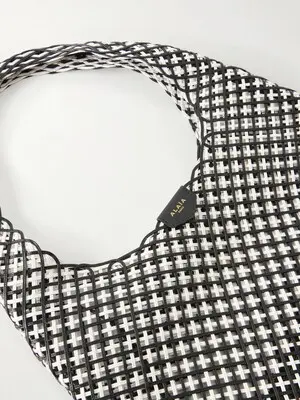 Alaïa Woven Leather Hobo Shoulder Bag