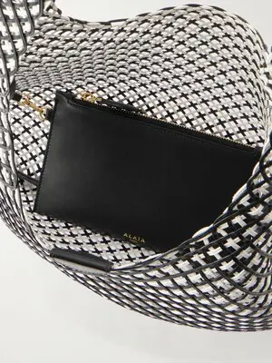 Alaïa Woven Leather Hobo Shoulder Bag