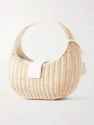 ROGER VIVIER Embellished Raffia Shoulder Bag