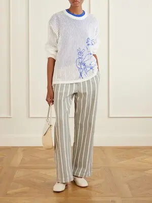 Aimé Leon Dore Artiste" Embroidered Mesh Sweatshirt